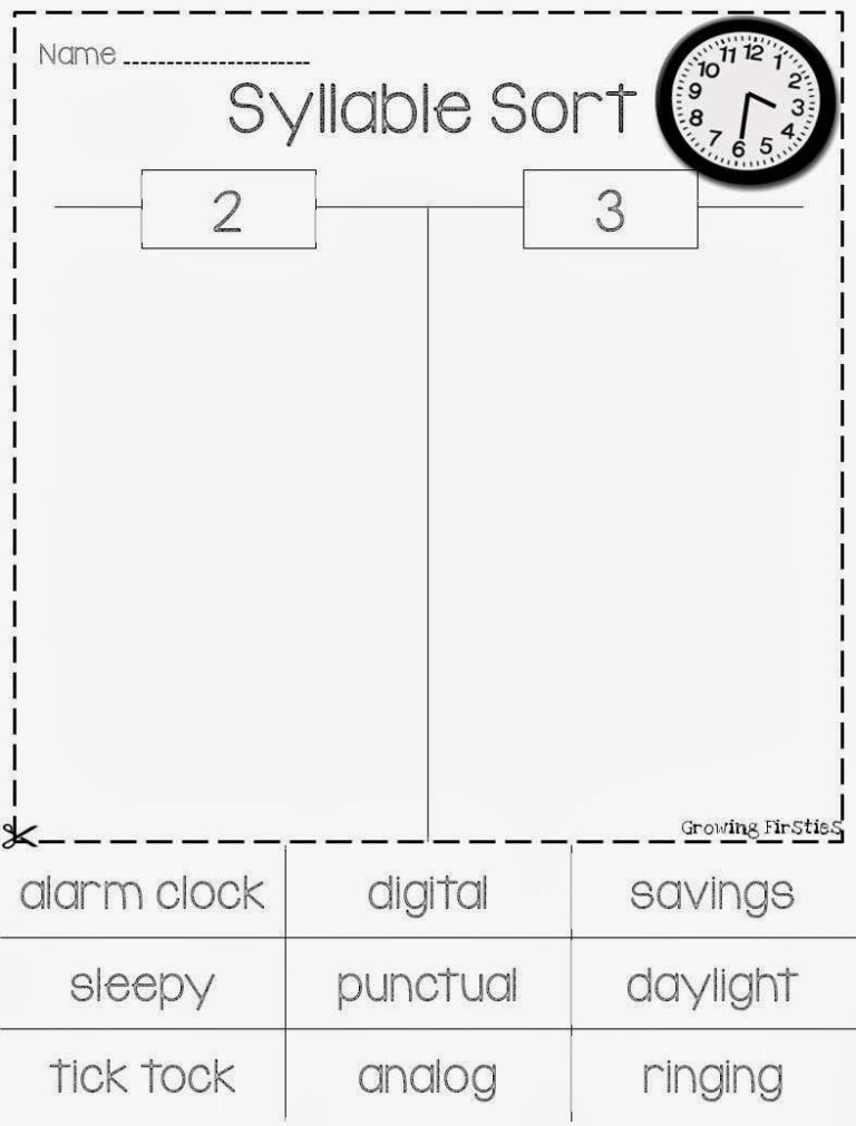 Common Core Syllable Worksheet - CommonWorksheets.com Common Core Syllable Worksheet - CommonWorksheets.com